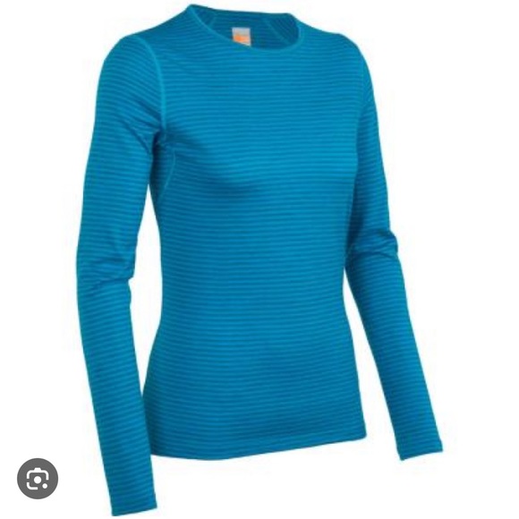 Icebreaker | Tops | Icebreaker Merino Wool 20 Oasis Ling Sleeve Striped ...